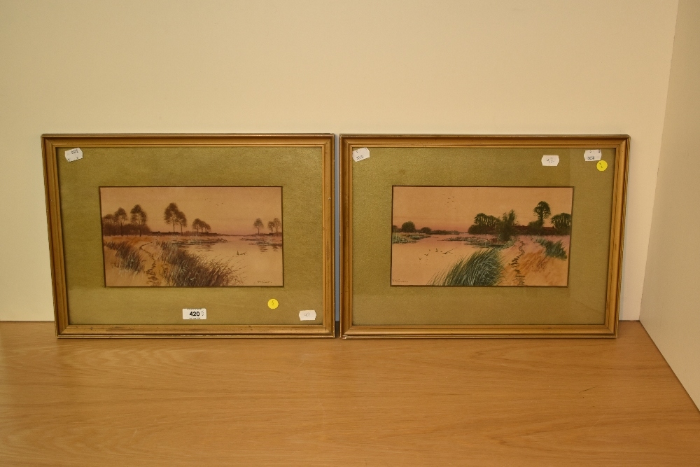 Francis Gordon Fraser | Two river landscapes | MutualArt