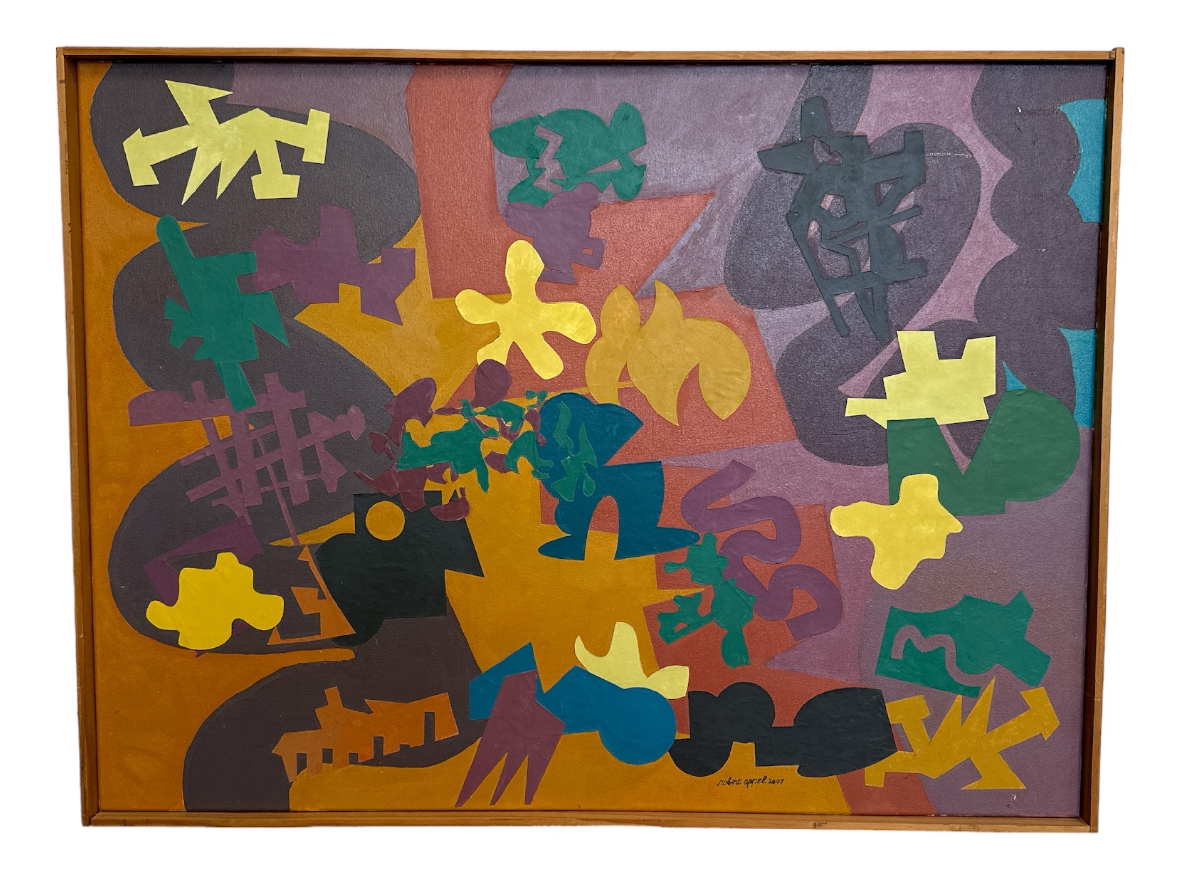 Robert Appel | ROBERT APPEL 2007 Abstract Encaustic on Oil on Canvas ...