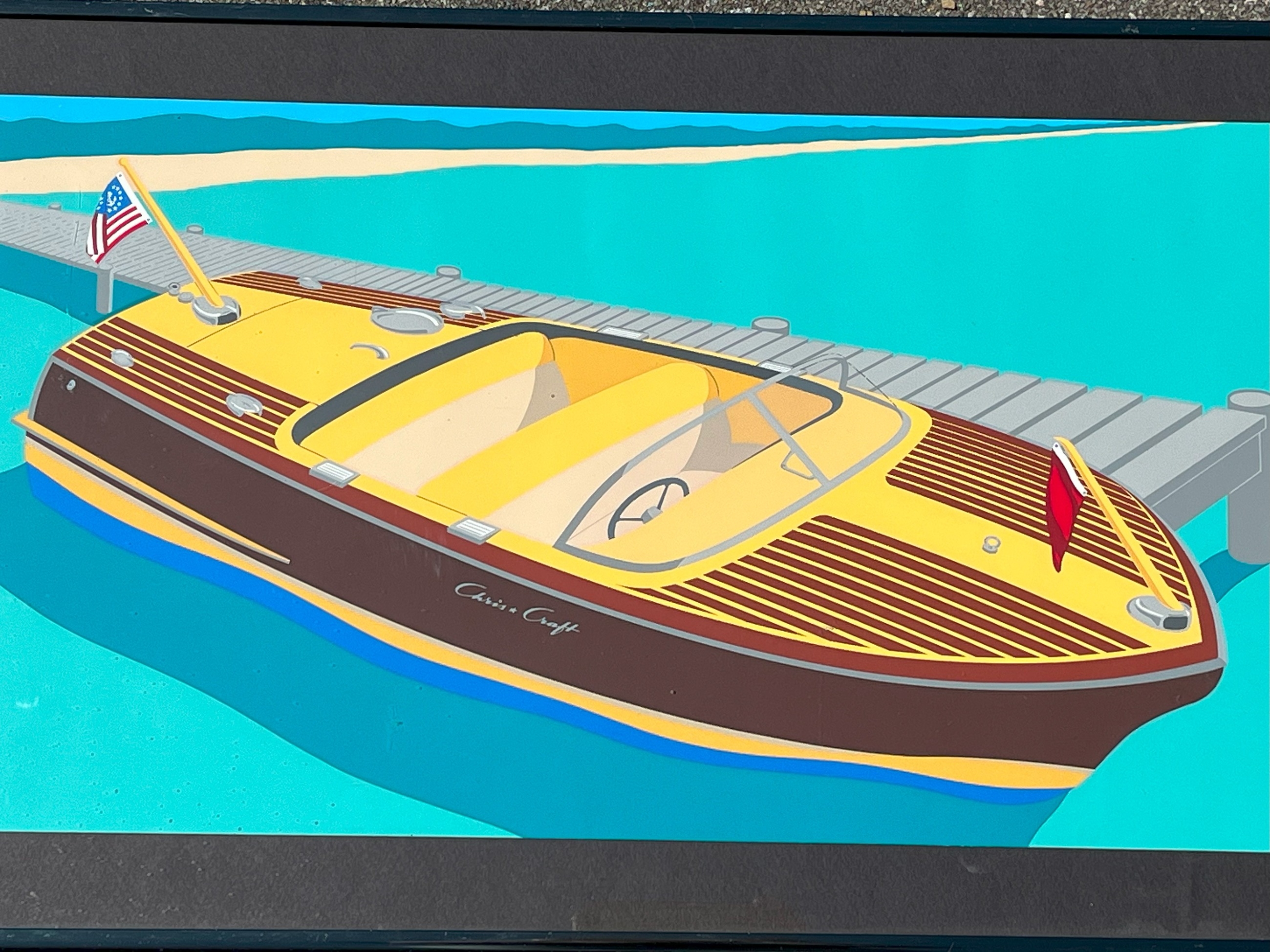 Chris Craft | Mid Century Pop Art CHRIS CRAFT Boat Print | MutualArt