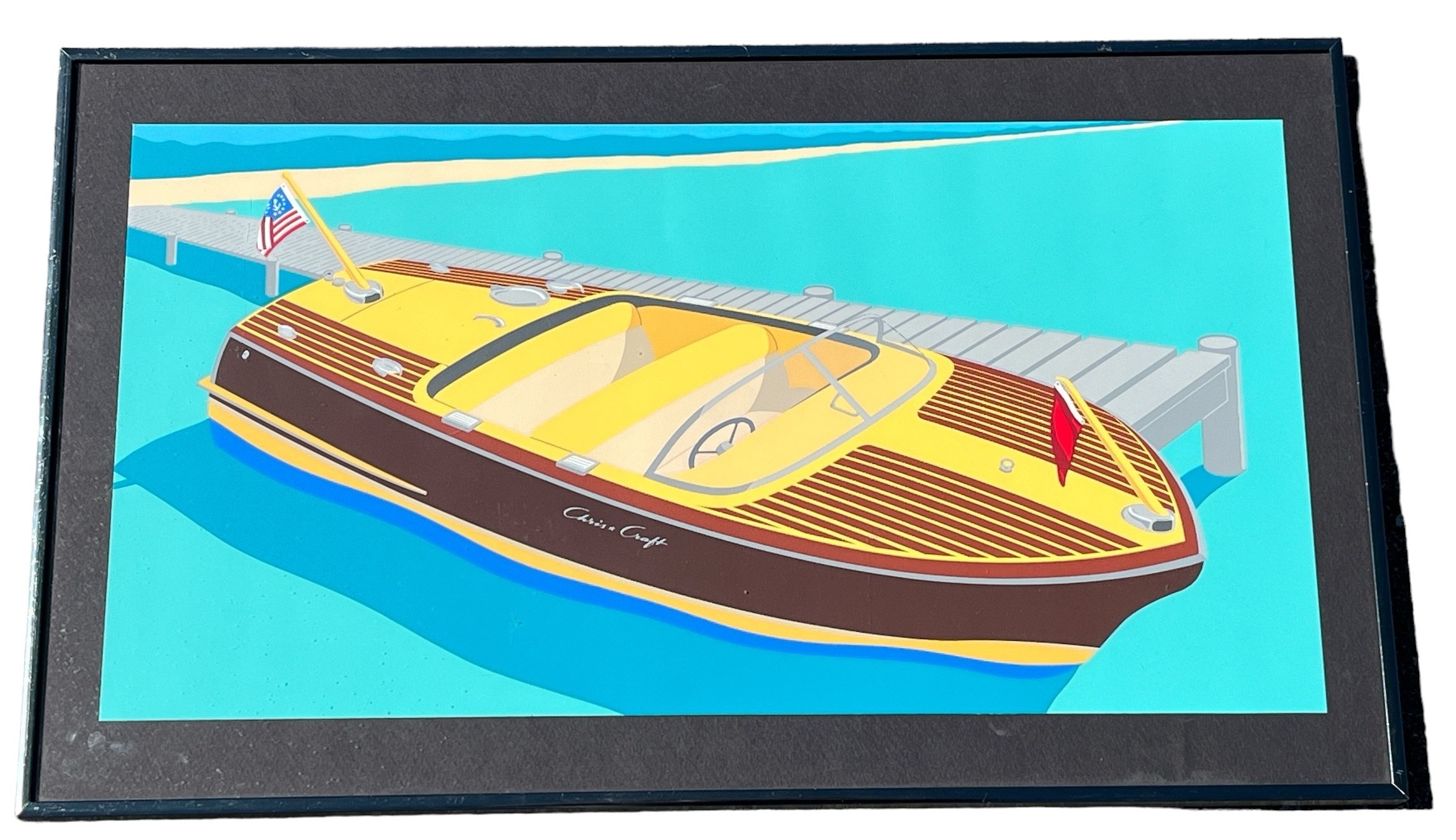 Chris Craft | Mid Century Pop Art CHRIS CRAFT Boat Print | MutualArt