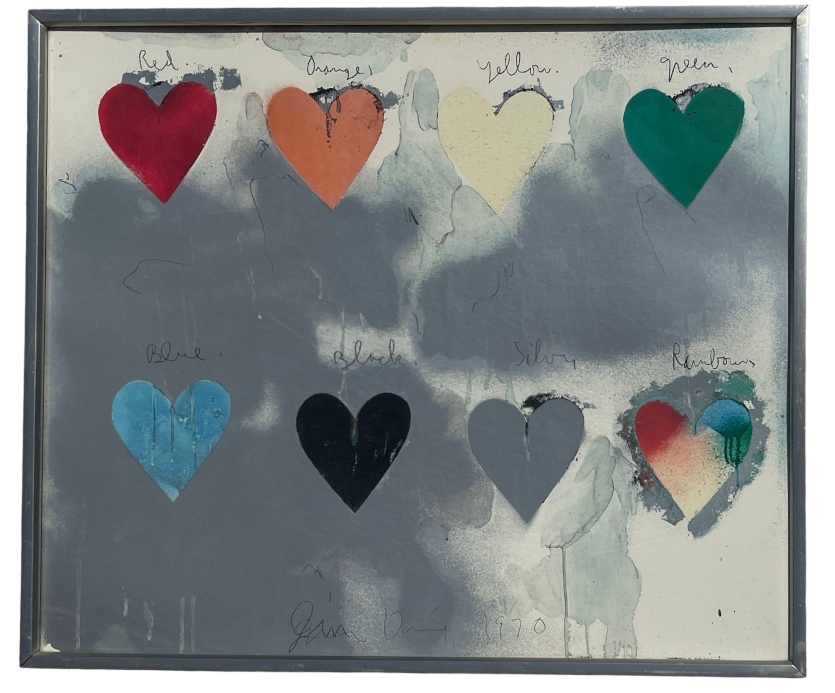 Jim Dine | Eight Hearts (1970) | MutualArt