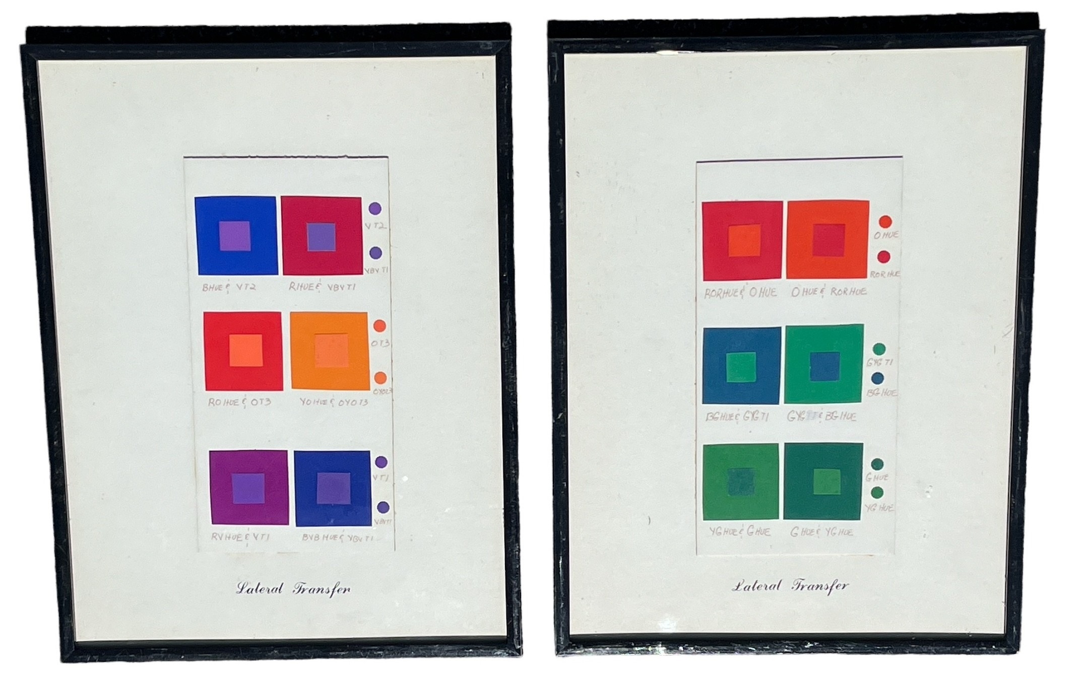 Josef Albers | Two Mid Century Color Theory Works of Art, Attributed To ...