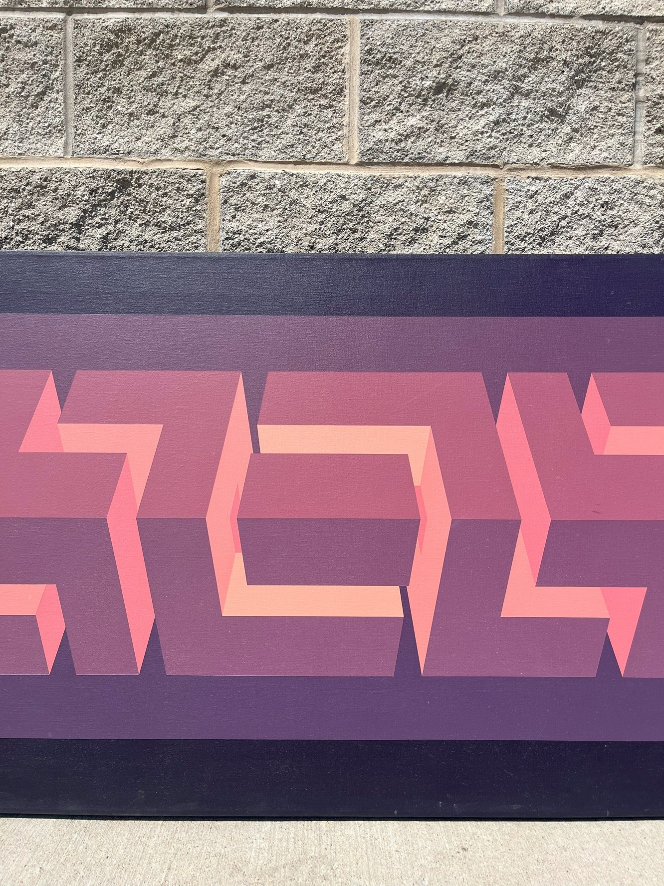 Brian Halsey | BRIAN HALSEY Signed Op Art DYNON 1980, Acrylic on Canvas ...