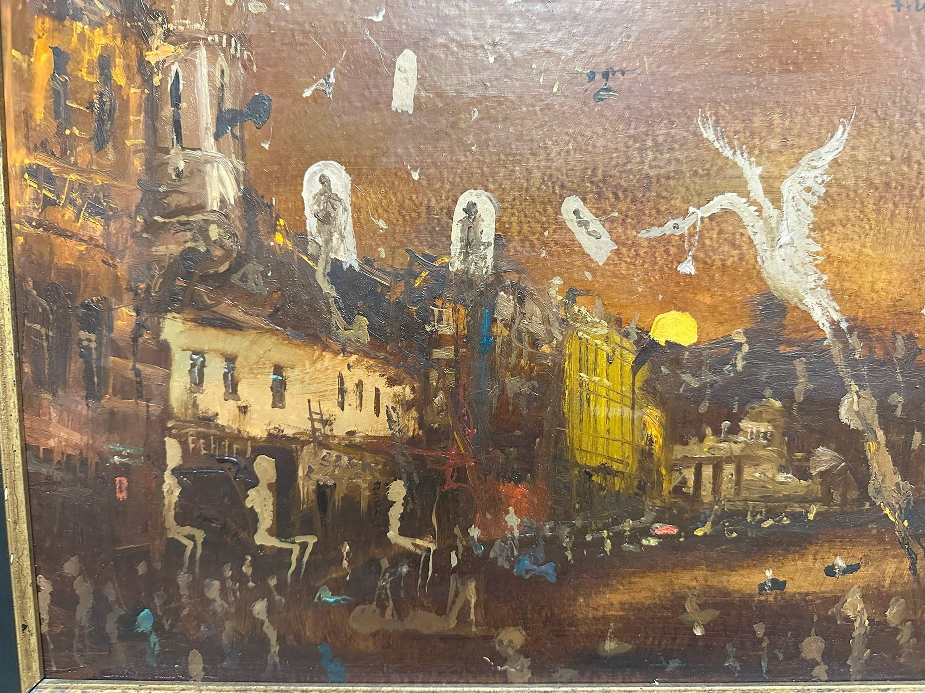 Ričardas Filistovičius | Abstract Oil on Board Filist, RICARDAS ...