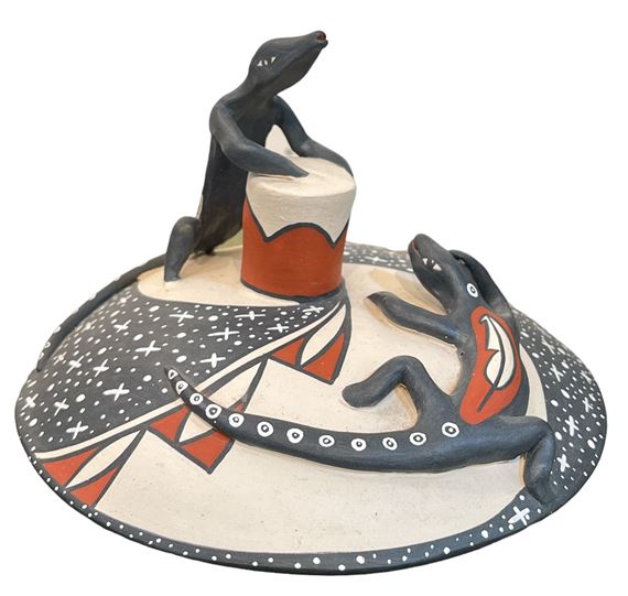 Angelina Medina | Signed ANGELINA MEDINA Pueblo Lizard Pot | MutualArt
