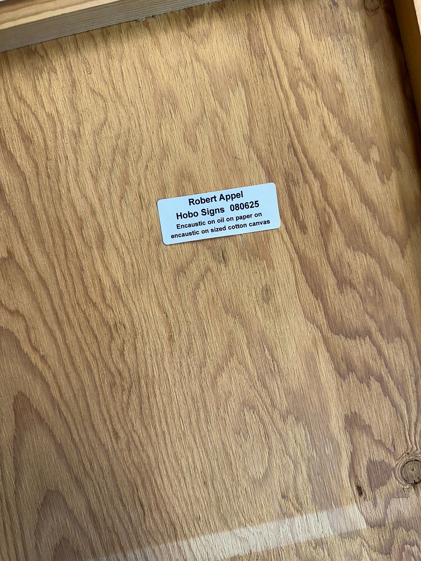 Robert Appel | ROBERT APPEL Hobo Signs Encaustic on Paper | MutualArt