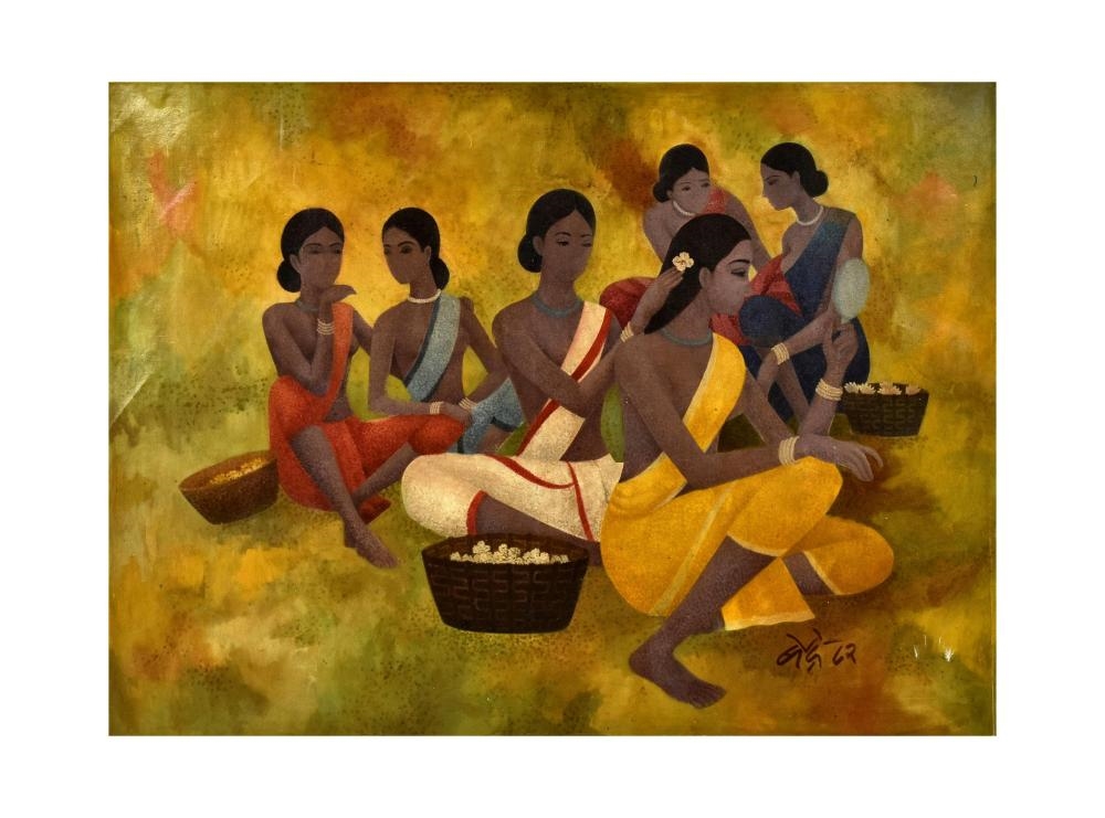 N.S. Bendre | VILLAGE LADIES | MutualArt