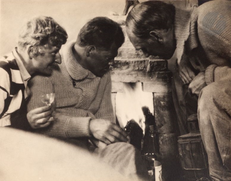 Raoul Hausmann | Self-portrait with friends (1927) | MutualArt