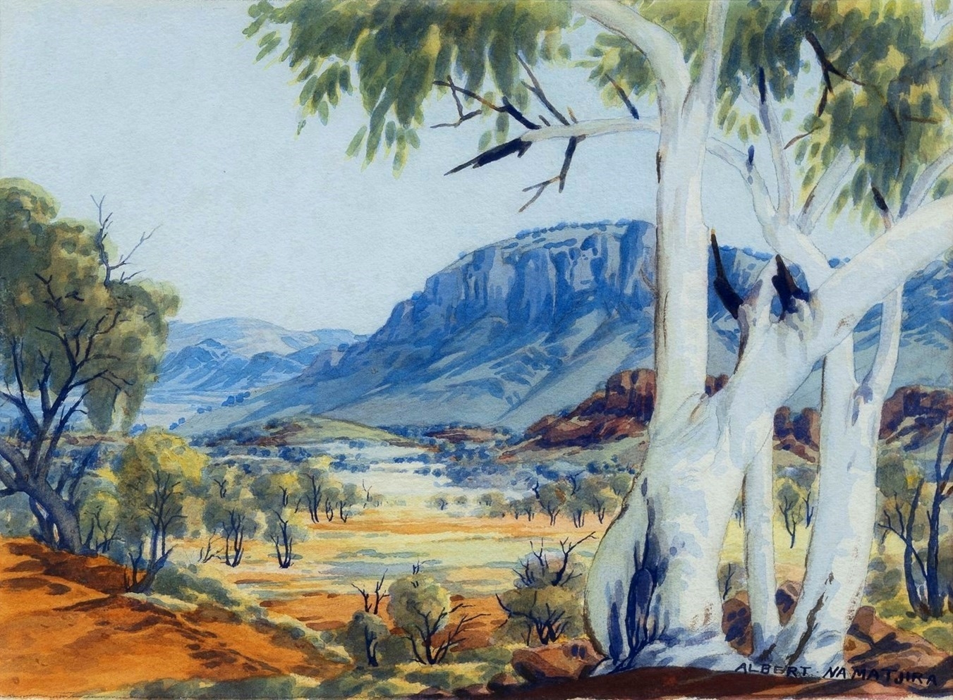Albert Namatjira | Ghost Gum Tree | MutualArt