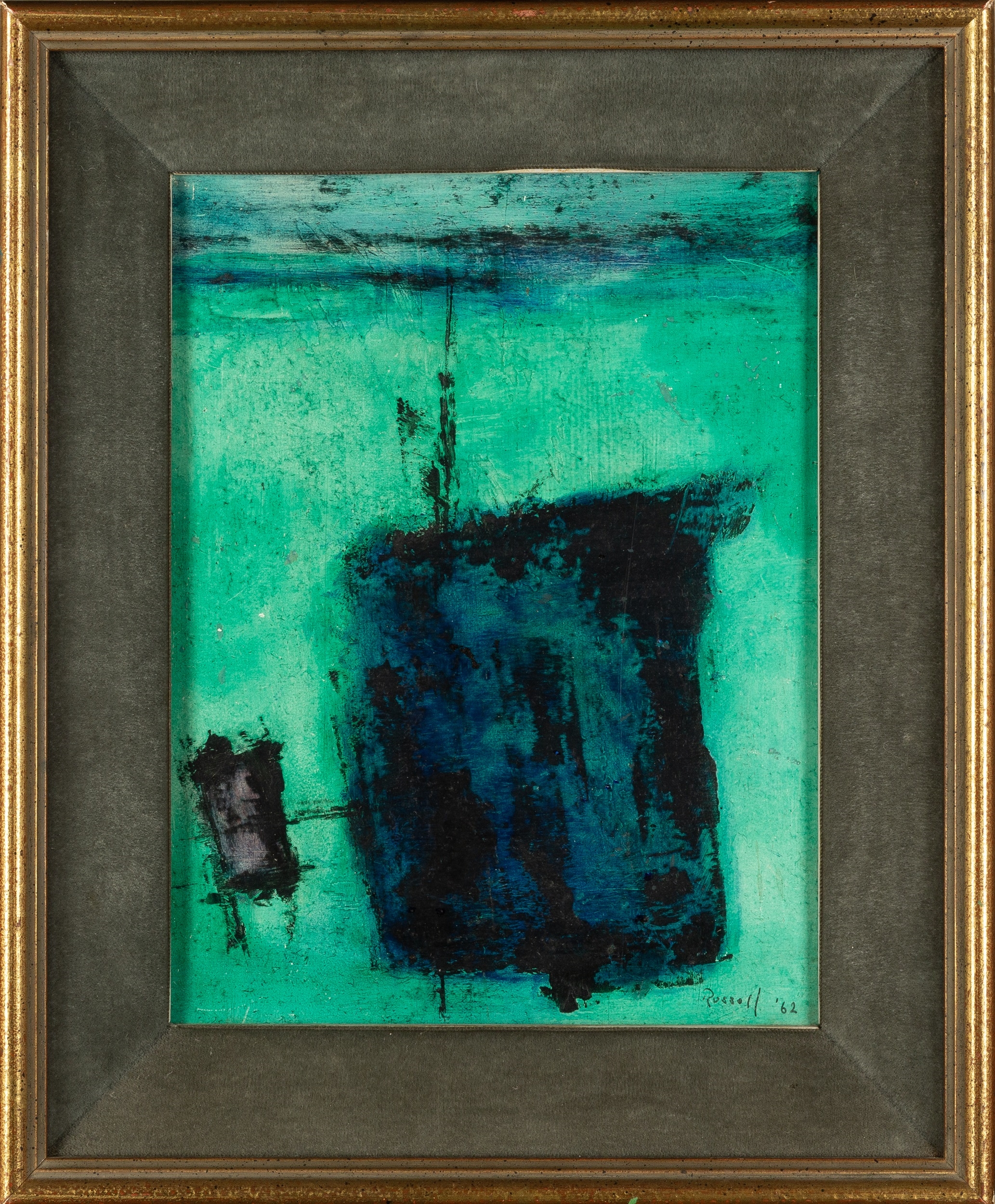 Ron Russell | Blue and Green, 1962 (1962) | MutualArt