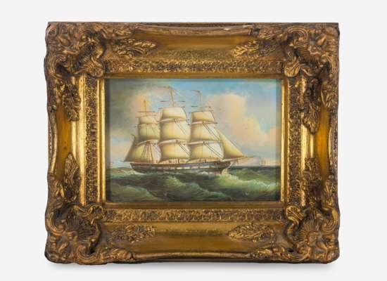 William Edward Webb | A Three-Mast Ship | MutualArt