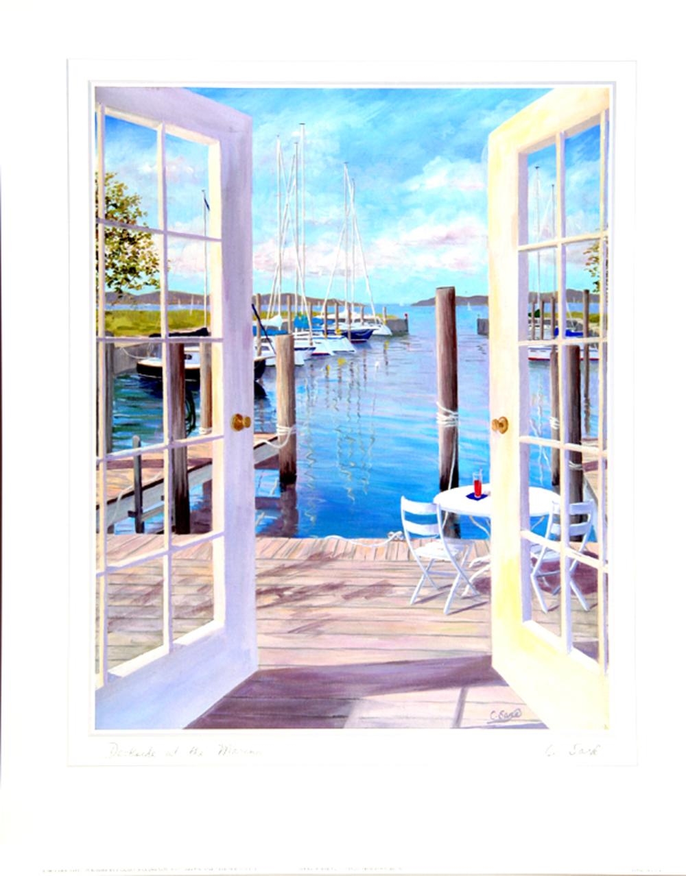 Carol Saxe | DOCKSIDE AT THE MARINA (2001) | MutualArt