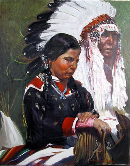 Frances James | NATIVE AMERICAN CHIEF AND WOMAN | MutualArt