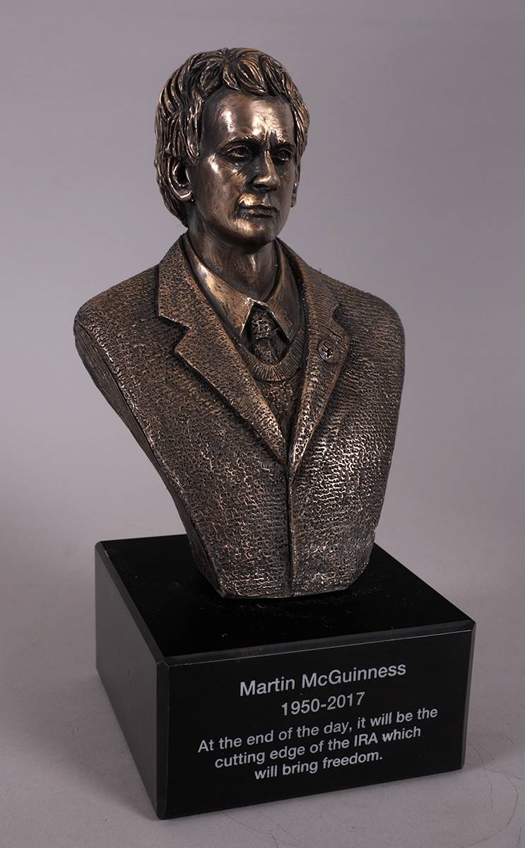 Steve Finney | Martin McGuinness bronze bust by Steve Finney | MutualArt