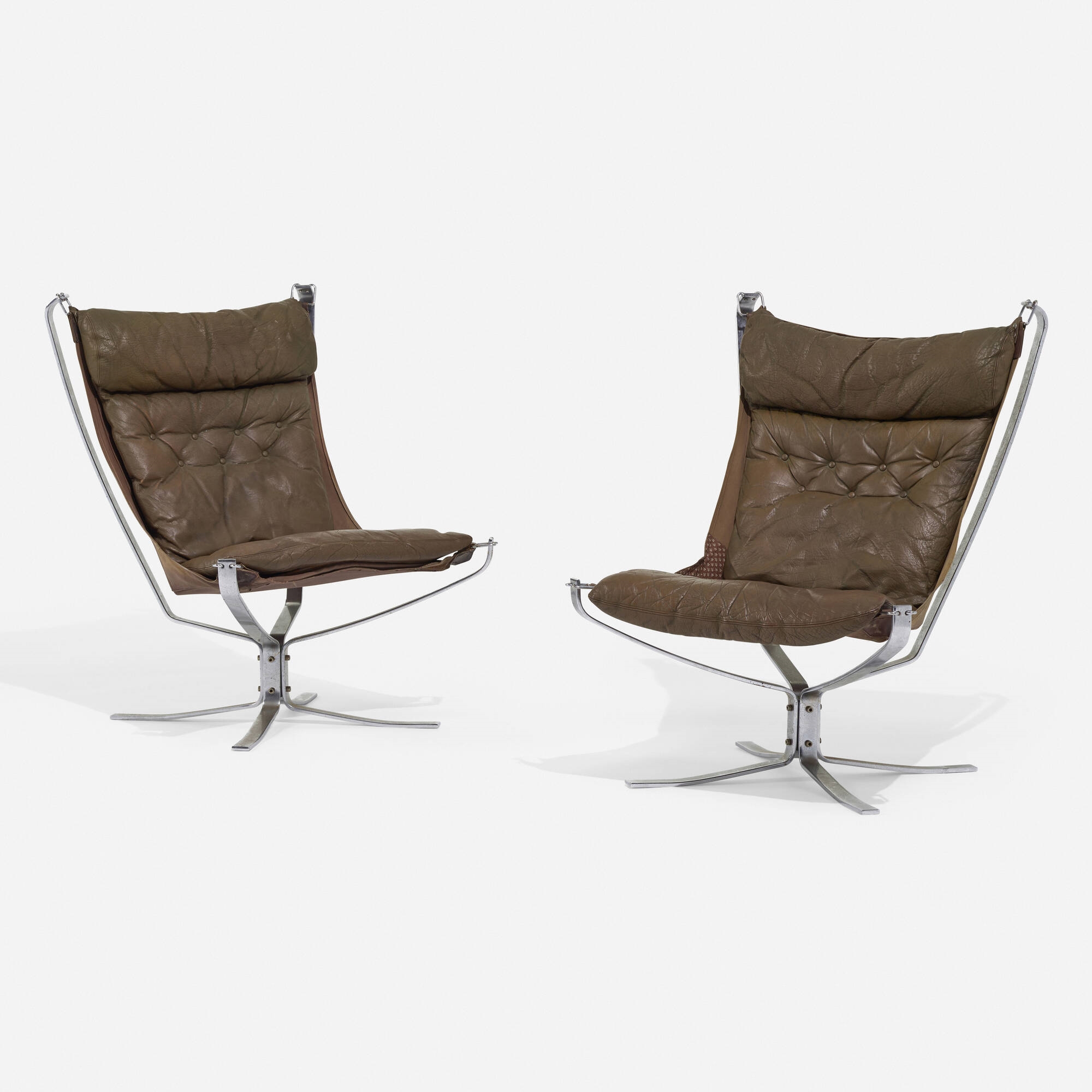 Sigurd Resell | Falcon chairs, pair (1970) | MutualArt