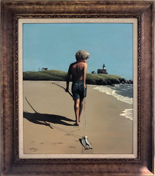 Thomas Kerry | BOY WITH FISH (Circa 1970) | MutualArt