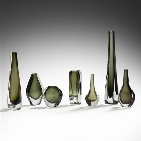 Nils Landberg | Collection of seven vases (Circa 1955) | MutualArt
