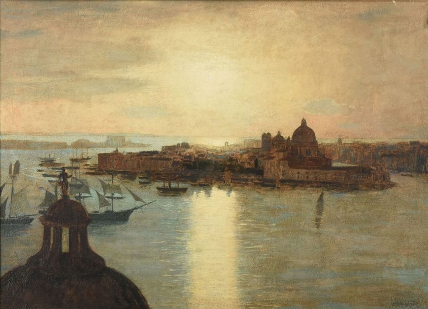 Marie Auguste Emile René Menard | Emile René MENARD View of Venice ...