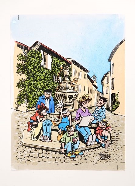 Florence Cestac | CESTAC Florence La fontaine à bulles Illustration ayant servie pour l’affiche ...