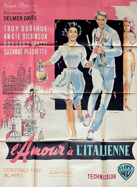 Charles Rau | L'AMOUR A L'ITALIENNE / ROME ADVENTURE Delmer... - Lot ...