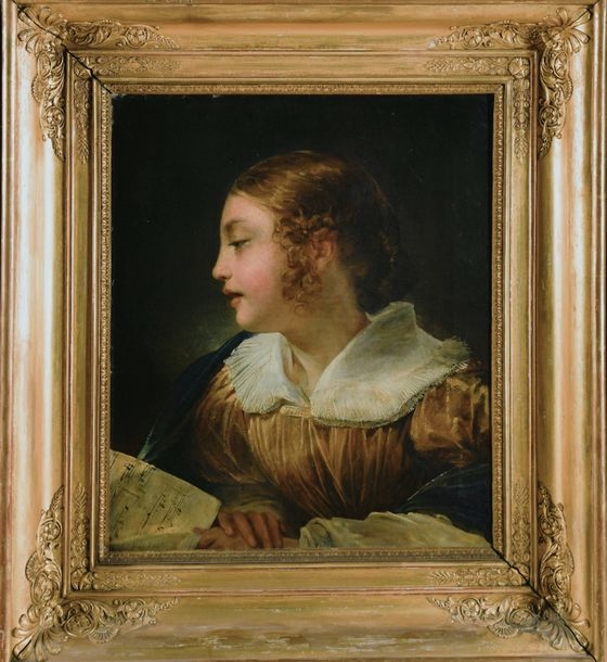 Jean Baptiste Isabey | Portrait de Louise Vernet (Mme Paul Delaroche ...