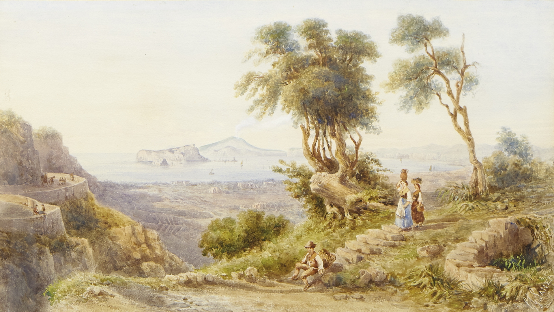 Giovanni Lanza | View of the Gulf of Naples | MutualArt
