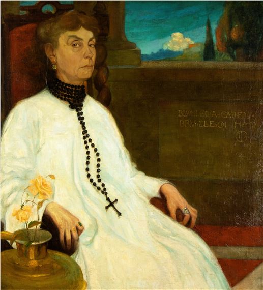 Umberto Brunelleschi | Benedetta Cappelli portrait, 1905 (1905) | MutualArt