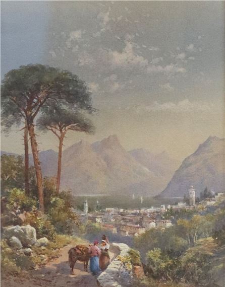 Charles Edmund Rowbotham | View of Lugano (1883) | MutualArt