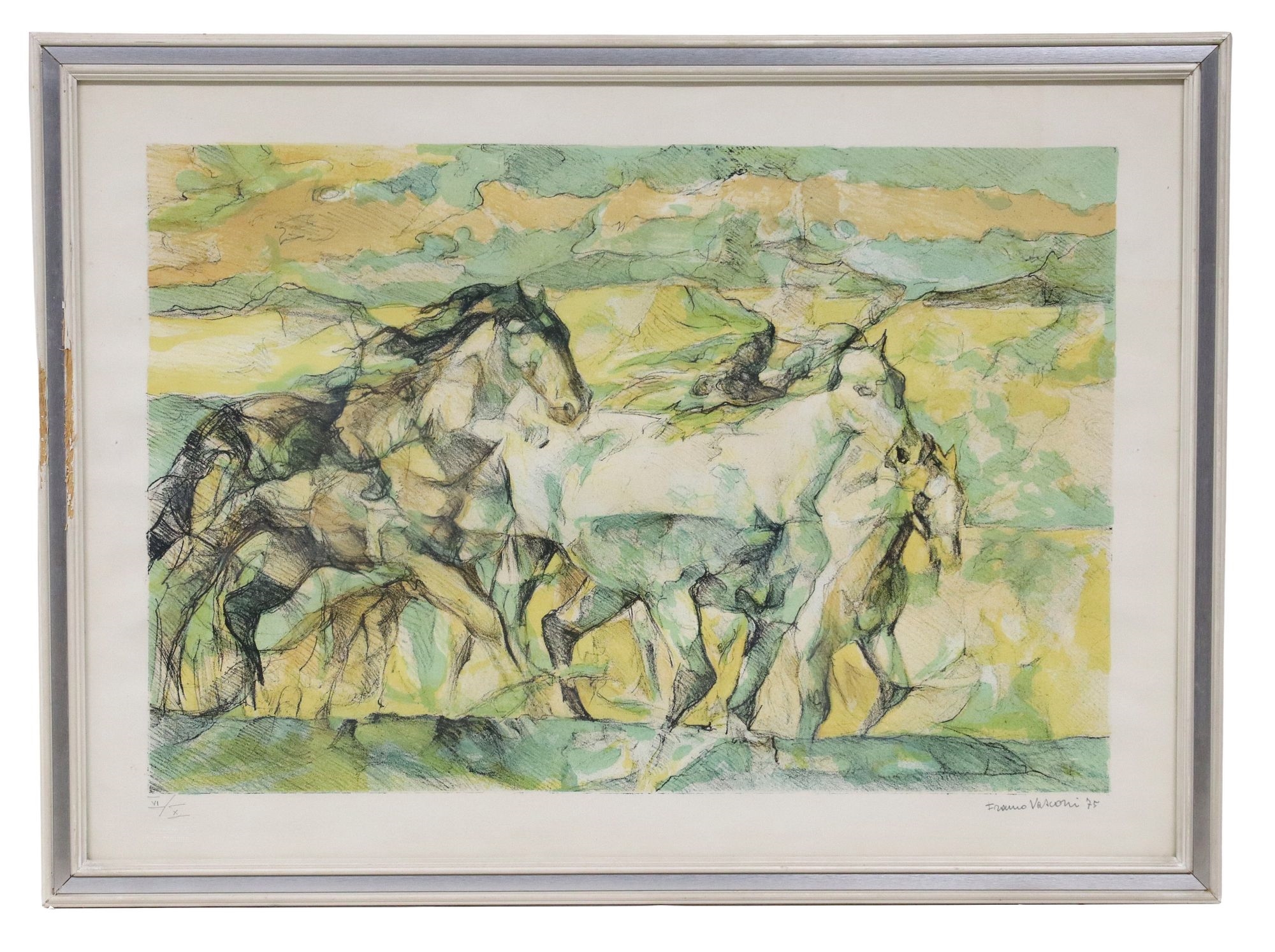 Franco Vasconi | FRANCO VASCONI (1920-2014) SIGNED LITHOGRAPH RUNNING ...