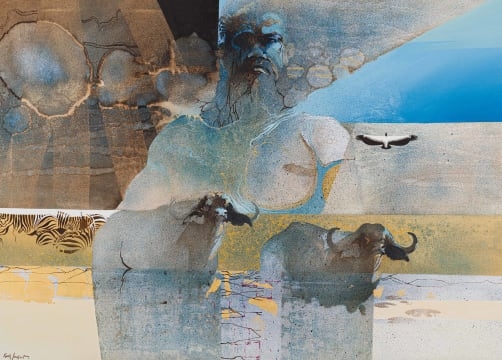 Keith Joubert | Figure with Wildlife | MutualArt
