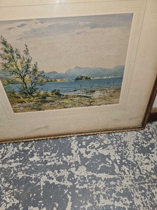 Henry Robinson Wilkinson | LAKE SCENE WITH MOUNTAINS | MutualArt