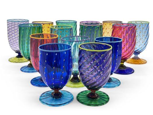 Robert Dane | 15 Robert Dane Tutti Fruitti Goblets | MutualArt
