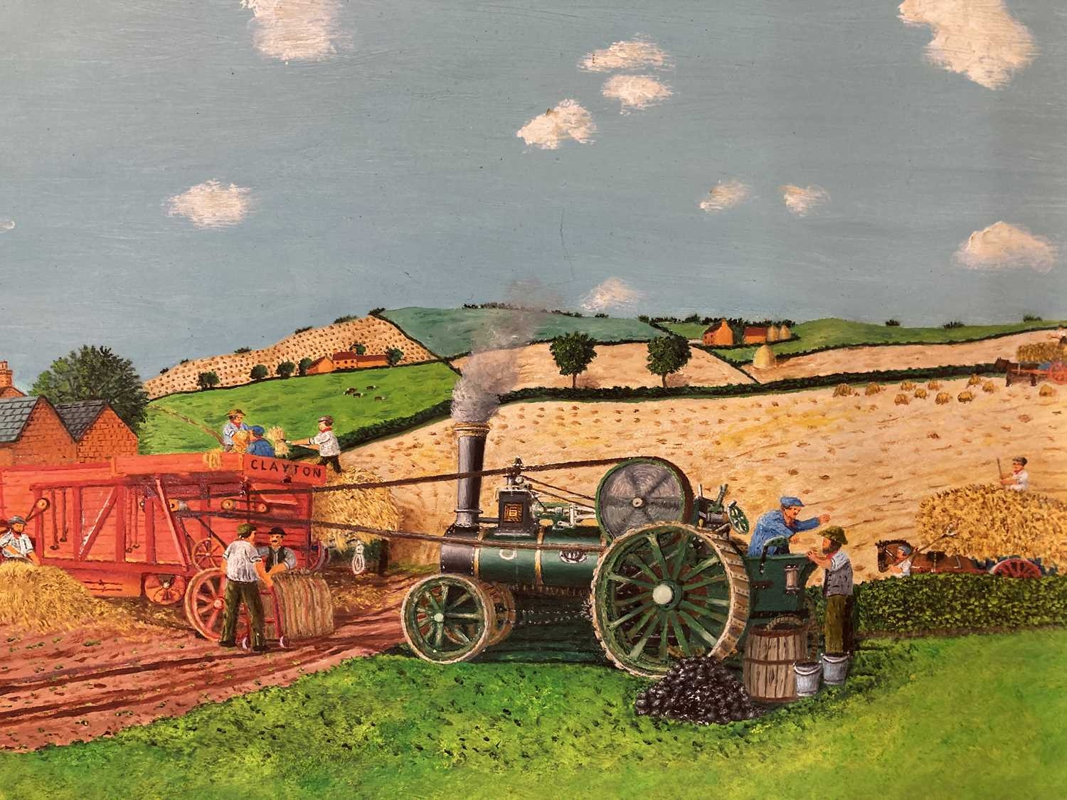 A. W. Chesher | traction Engine and Clayton Hay Maker at work | MutualArt