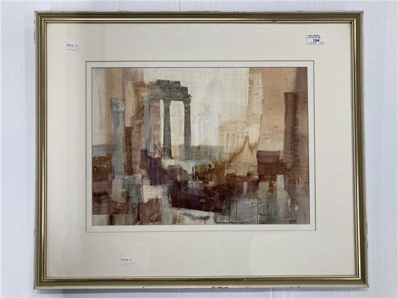 Fredrich Donald Blake | Mixed media watercolour, pen and ink on clay ...