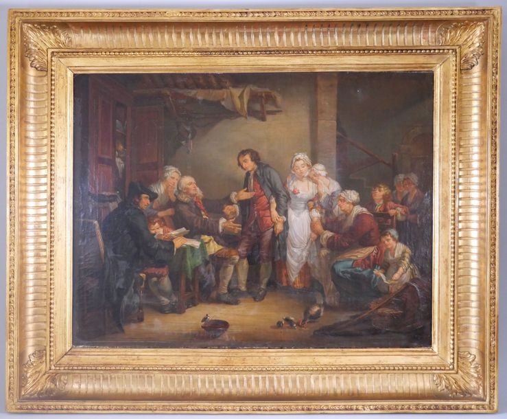 Jean-Baptiste Greuze | L'Accordée de village (19th Century) | MutualArt
