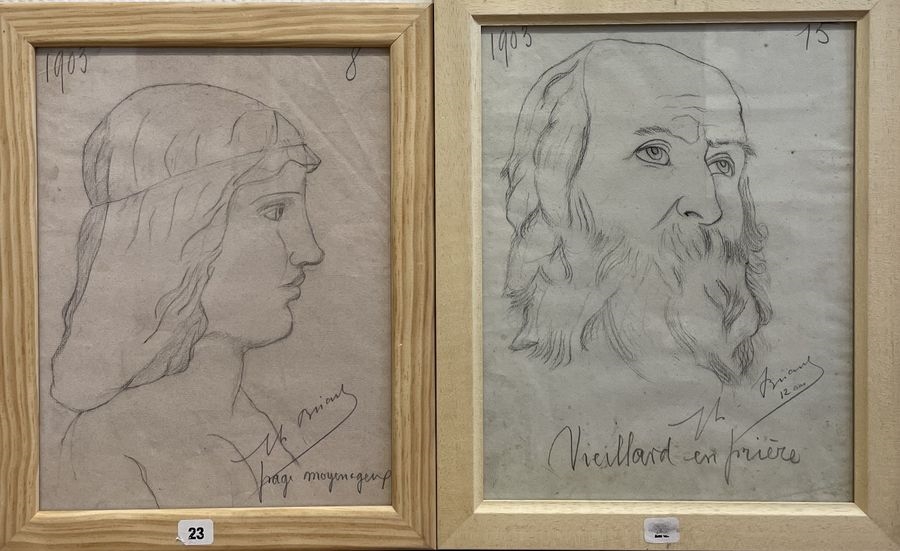 Théophile Briant | Set of 15 portraits including Raphaël | MutualArt