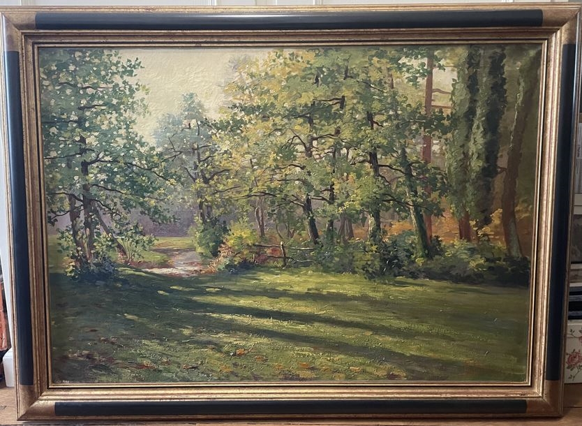 Marcel Bach | Glade in the forest (1900) | MutualArt