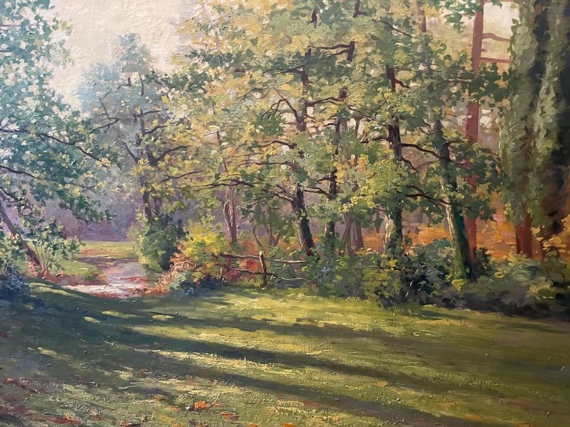 Marcel Bach | Glade in the forest (1900) | MutualArt