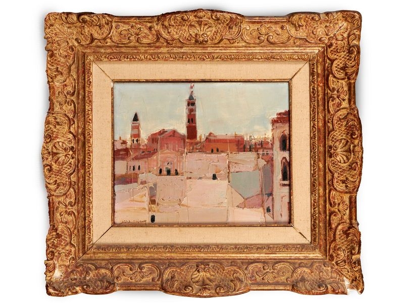 Michel Henry | MICHEL-HENRY (1928-2016) Rooftops in Venice Oil... - Lot ...