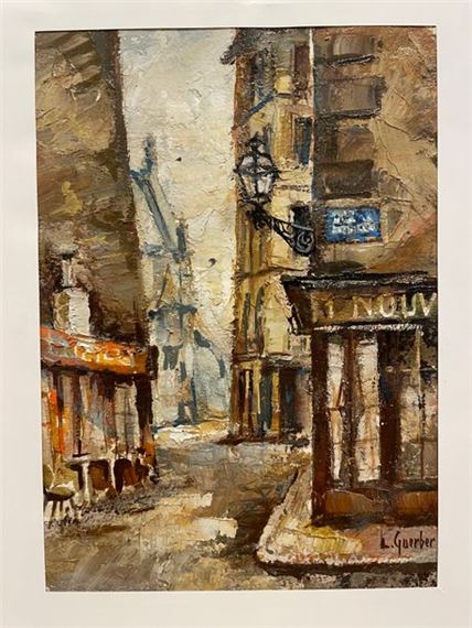 Lucien Guerber | View of a street | MutualArt