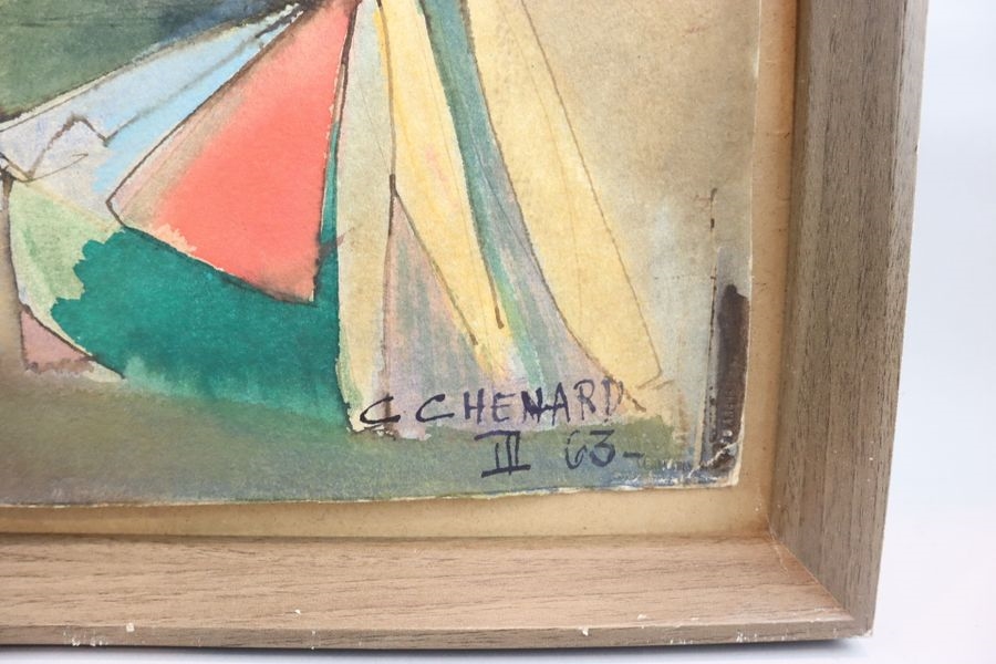 Christian Chenard | Abstract still life with vase, 1963 (1963) | MutualArt