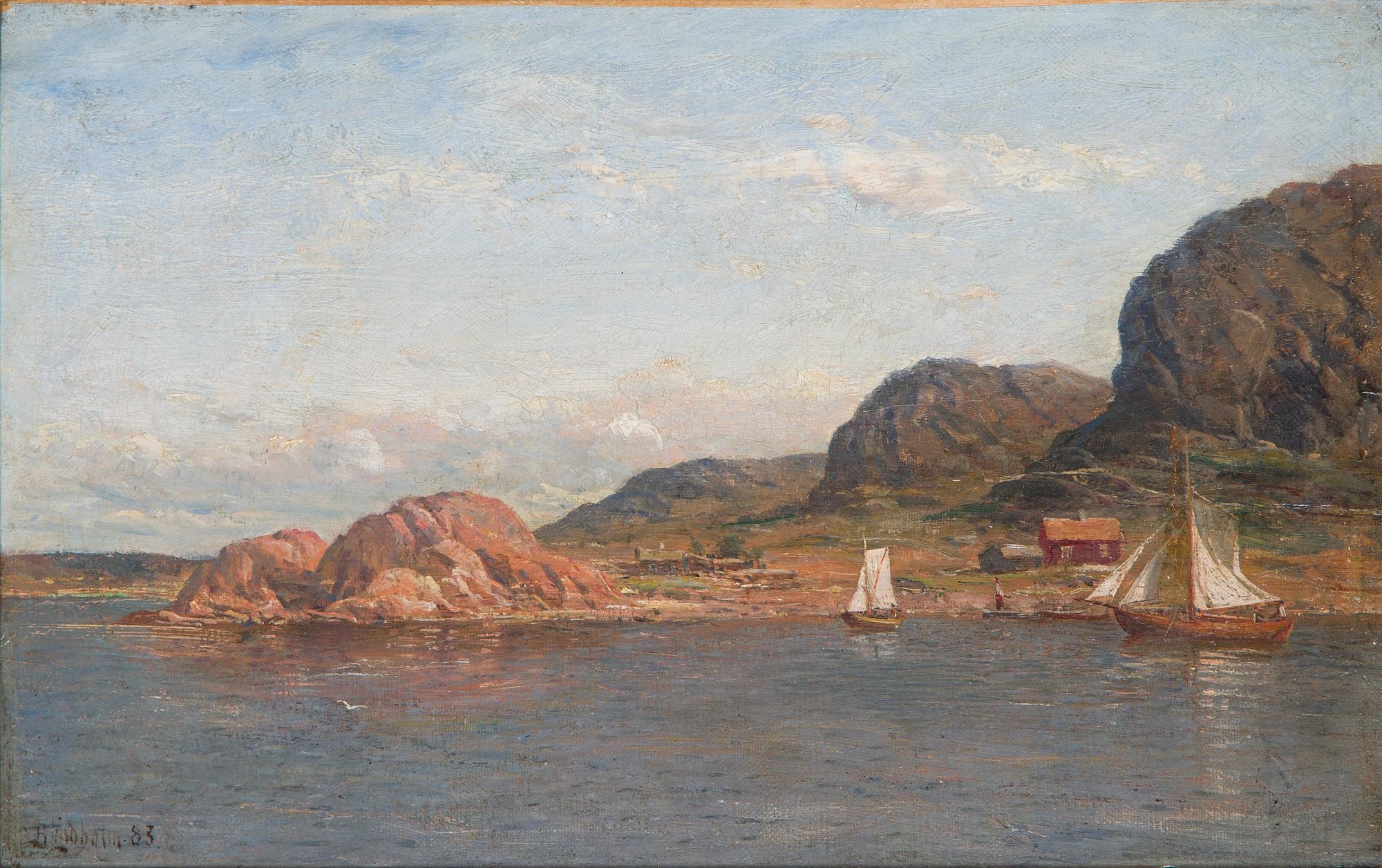 Berndt Adolf Lindholm | Coastal Landscape (1883) | MutualArt