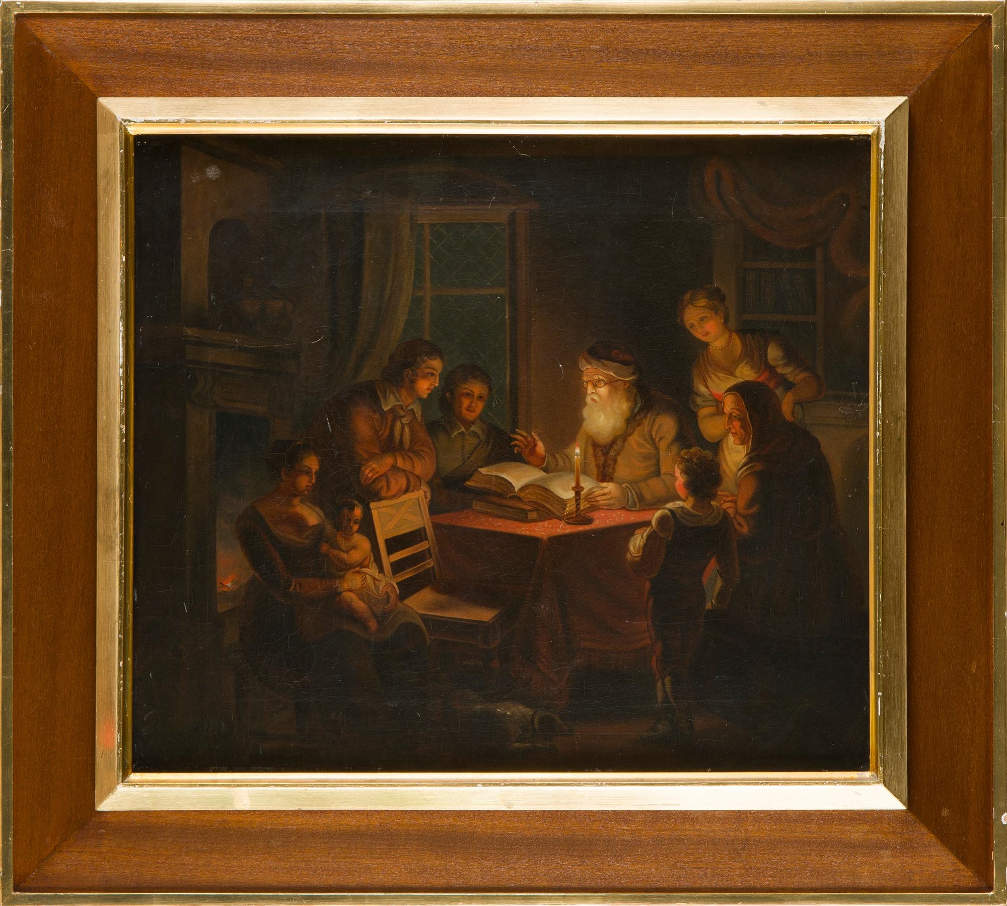 Robert Wilhelm Ekman | 'Jewish Rabbi Reading the Bible to His Family ...