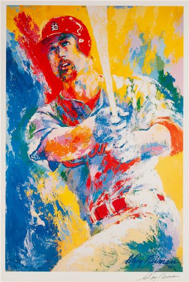 LeRoy Neiman | Colorful image of the famed home run hitter in a St ...