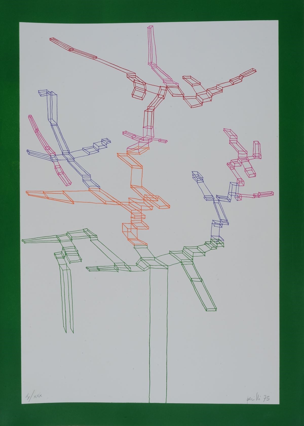 Achille Perilli | Systematic 2, 1975 (1975) | MutualArt