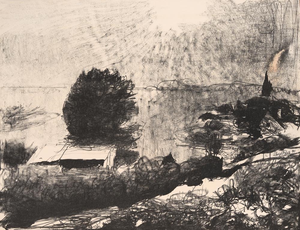 Lloyd Rees | The Distant Derwent, from the Caloola Suite (1980) | MutualArt