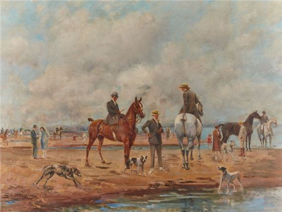 Daniel Tardieu | Riders on the beach | MutualArt