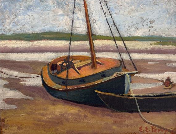 Ernest E. Perry | Beached Boat (1931) | MutualArt
