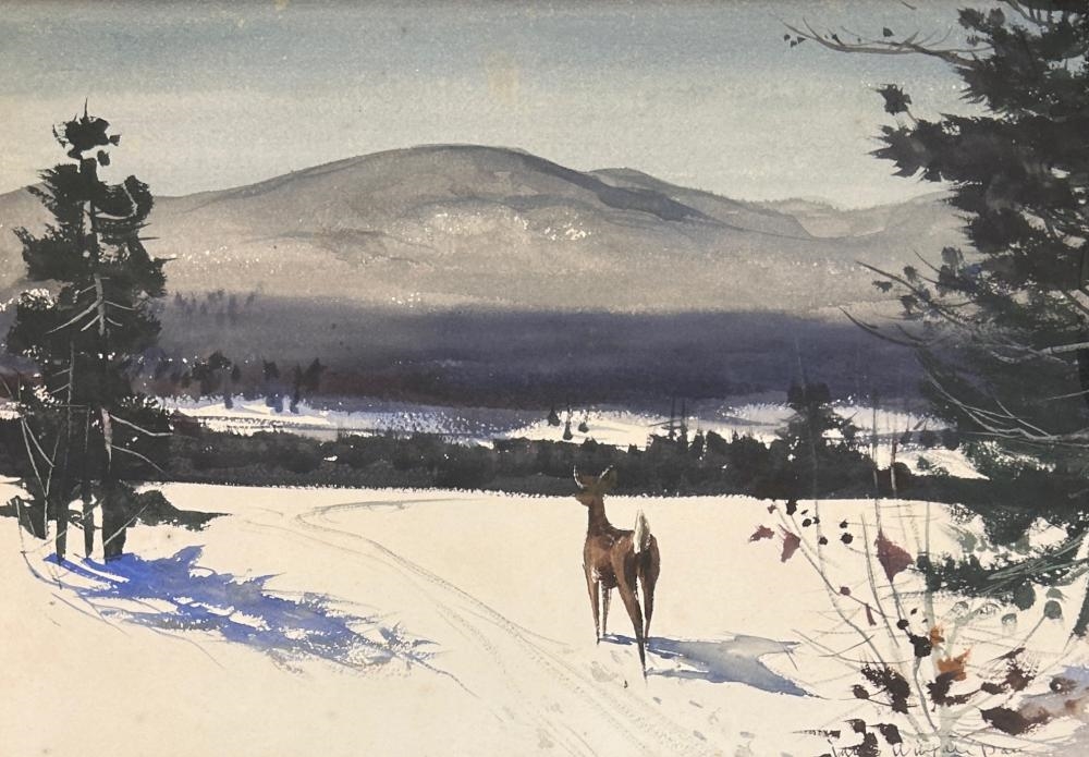 James Wingate Parr | A house across the marsh | MutualArt