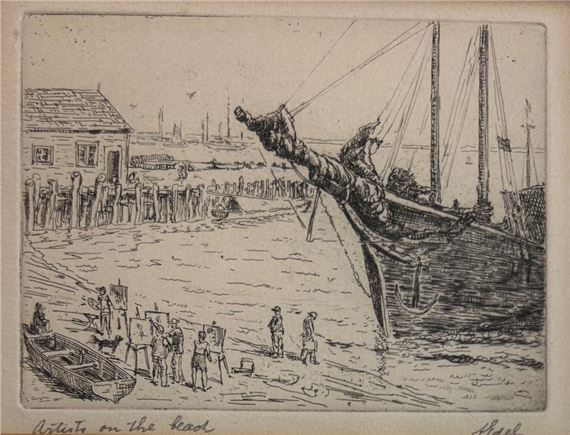 Albert Edel | Artists on the Beach | MutualArt